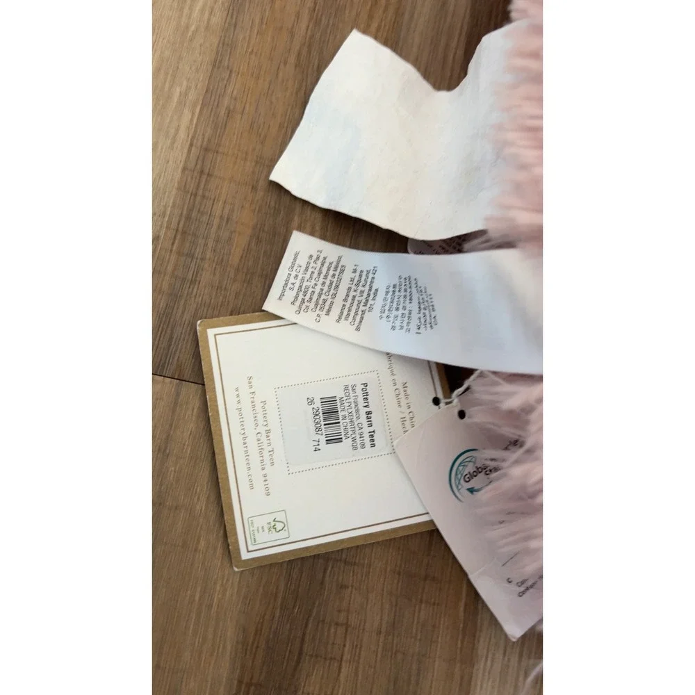 Pottery Barn Teen | Accents | Pottery Barn Teen Pink Recycled Puff ...